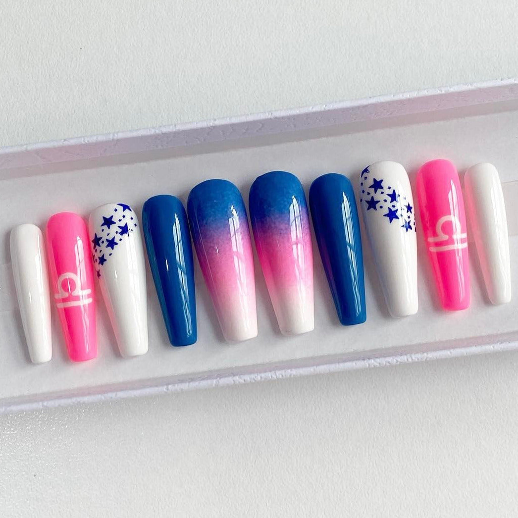 Libra zodiac nails 60 photos - Astrologytoyou.com